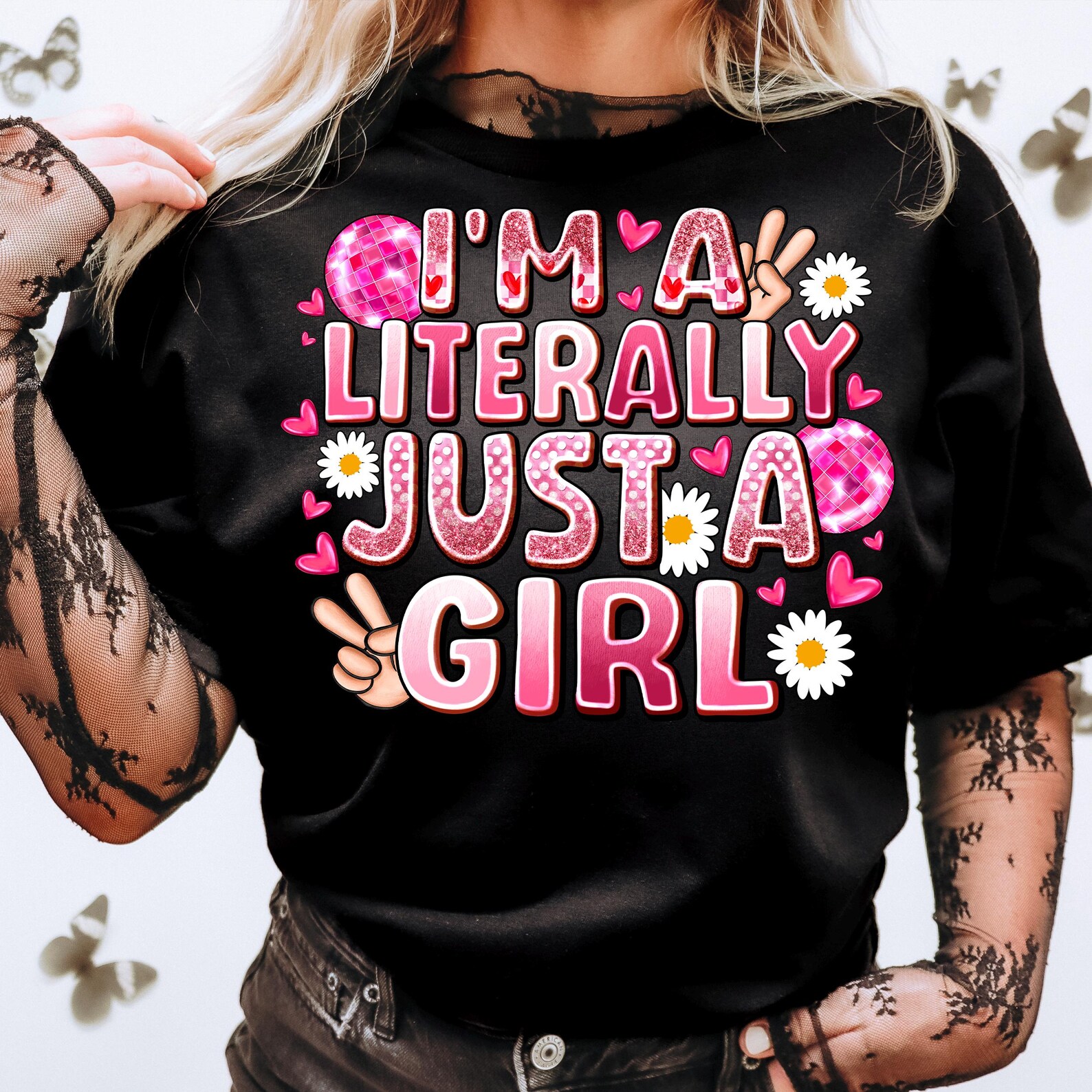 Im Literally Just A Girl Png, Trendy Girly Png, Girly Gir Png, Coquette ...