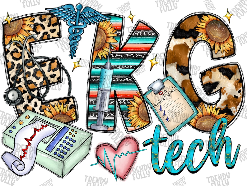 EKG Tech Png Sublimation Design Nurse Png EKG - Etsy
