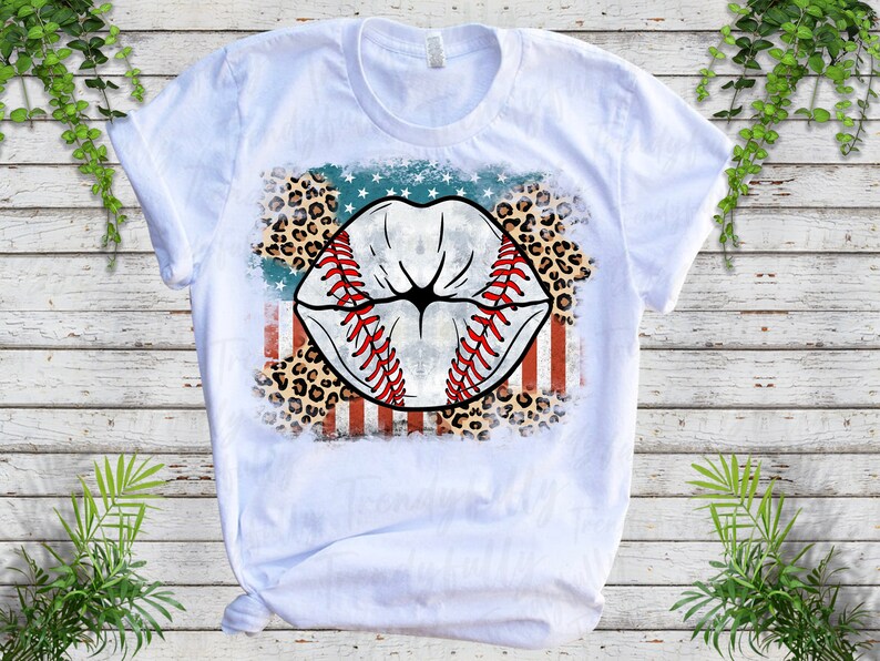 Baseball Lips PNG Baseball Sublimation Lips PNG Leopard - Etsy