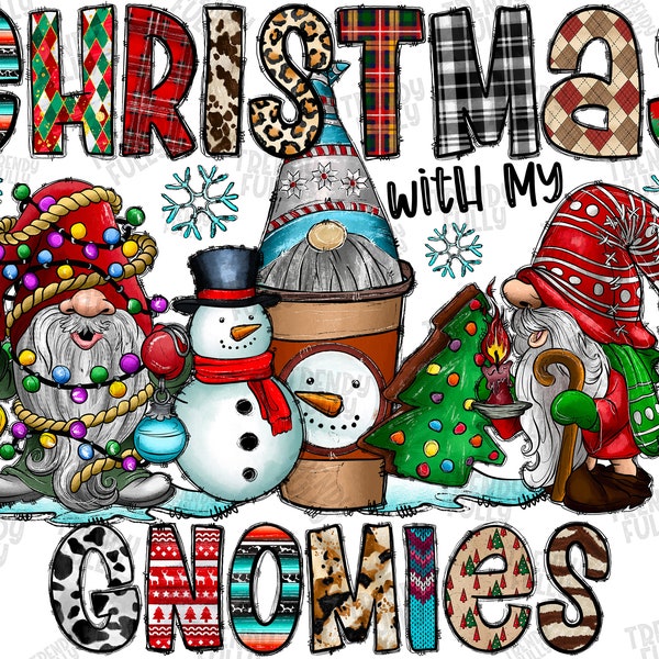 Christmas Gnomes Png - Etsy