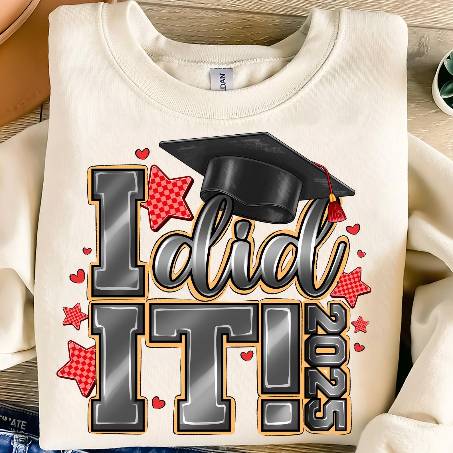 I Did It Png, Graduation Png, 2025 Graduation Shirt Png, Graduation Cut ...