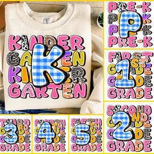 Retro Back to School Bundle, Kindergarten, First Day of School, School ...