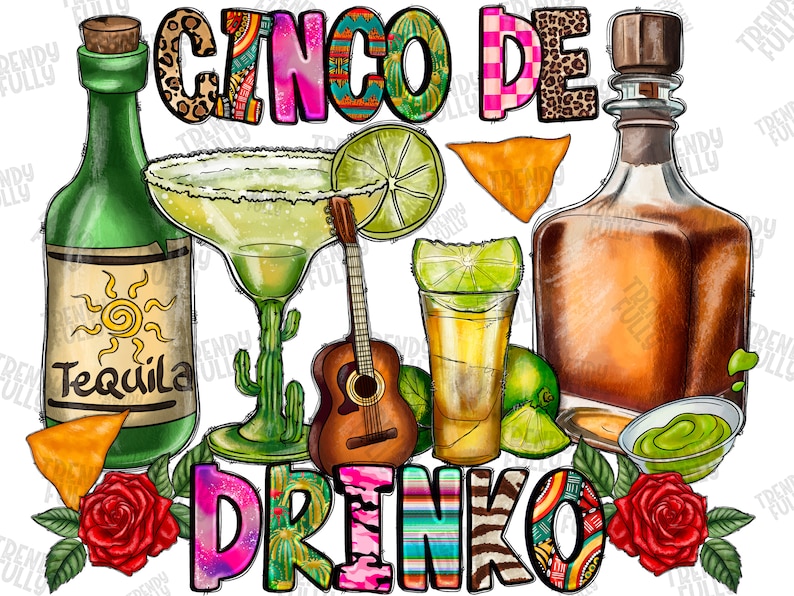 Cinco De Drinko Png Sublimation Design Drinko Png - Etsy