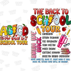 ABCD the Back to School Tour Png, Back to School Png, First Day of ...