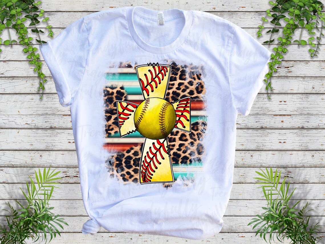 Softball Cross Png File, Cowhide, Western, Leopard, Cross Png, Softball ...