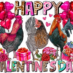 Valentines Day Chicken Png, Happy Valentine's Day Png, Chicken Png ...