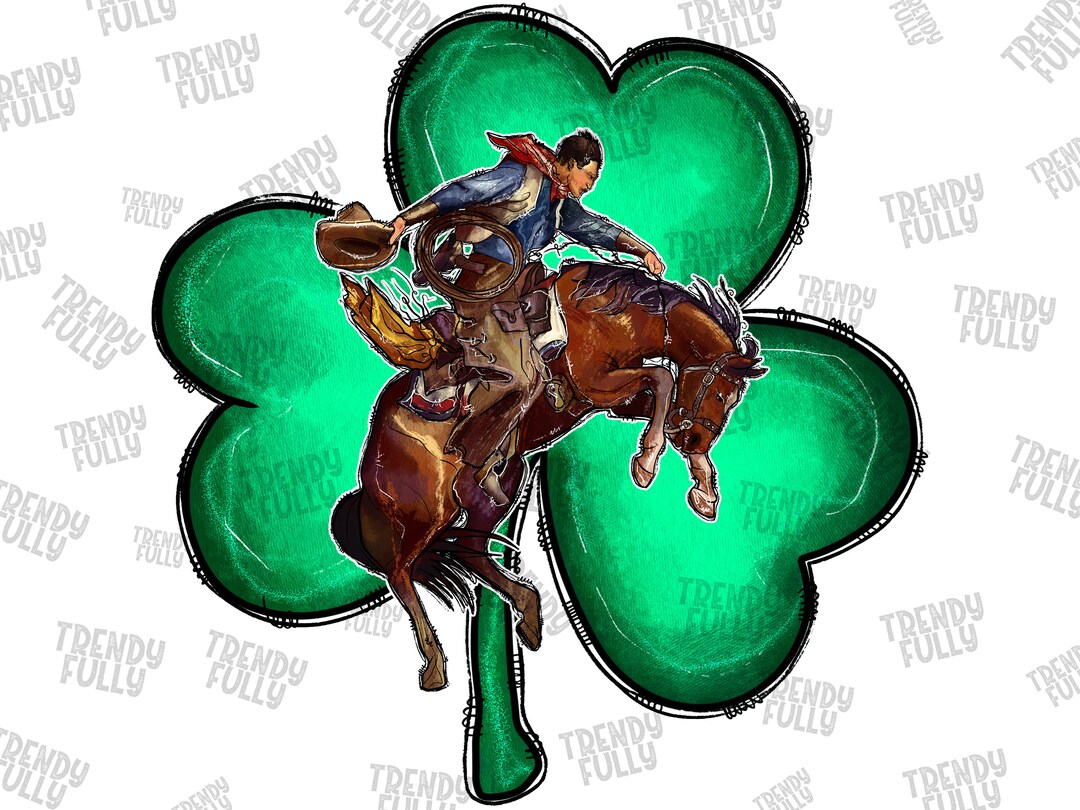 Lucky Shamrock Rodeo Png, Love Lucky, Happy St Patricks Day, Western ...