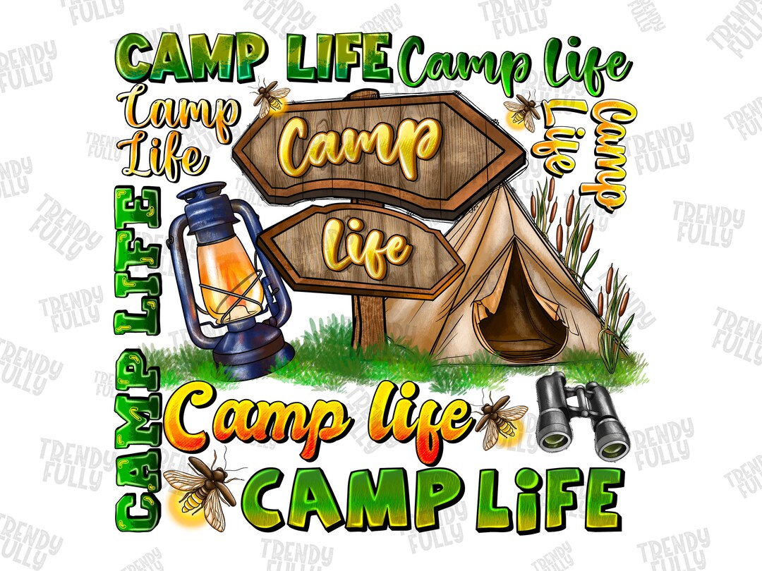 Camp Life PNG File, Camp PNG, Camping Design PNG, Leopard, Camp Life ...