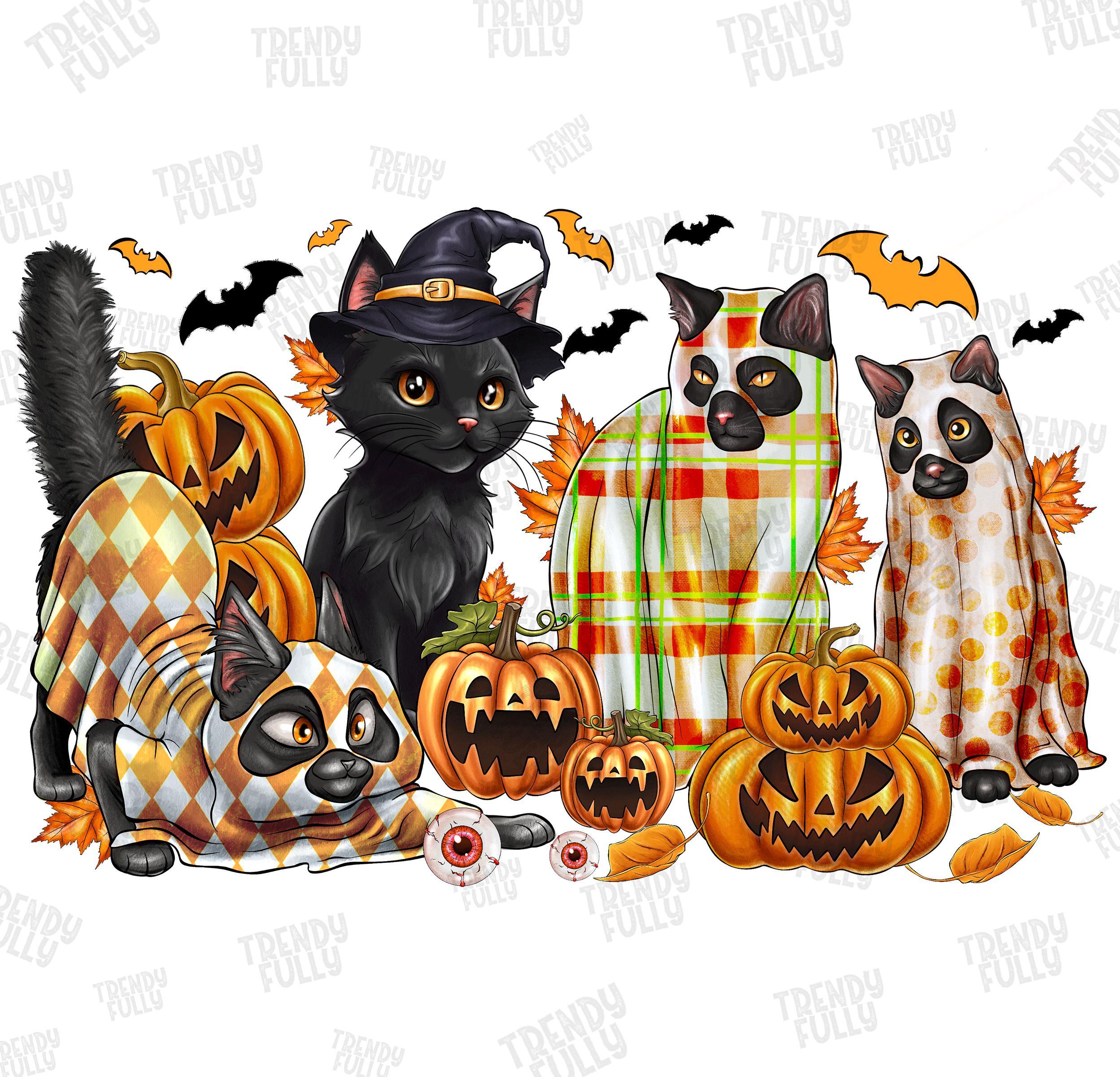 Black Cat Halloween Png, Ghost Cat Png, Halloween Png, Halloween Cat ...