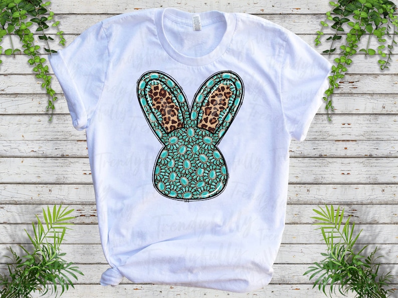 Gemstone Turquoise Rabbit Png Happy Easter PNG Easter Png - Etsy