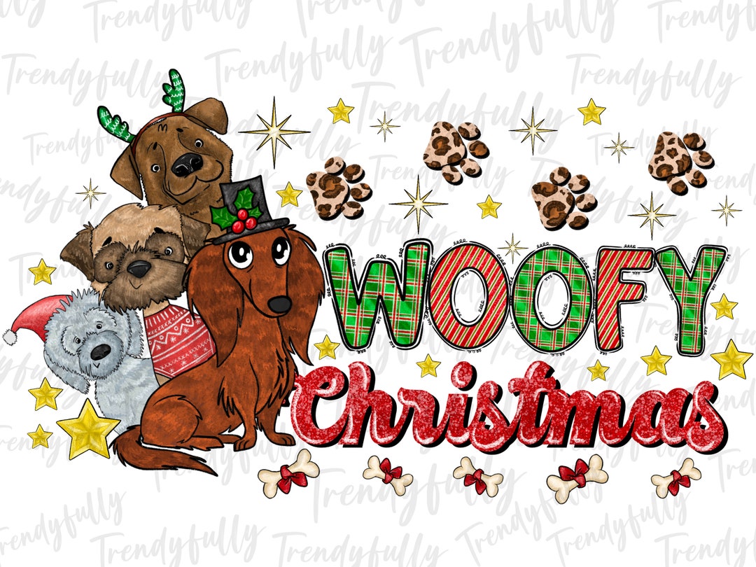 Woofy Christmas PNG, Merry Christmas, Woofmas Png, Christmas Dog Png ...