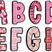 Valentine's Day Doodle Alphabet Bundle, Xoxo PNG Letters, Sublimation ...