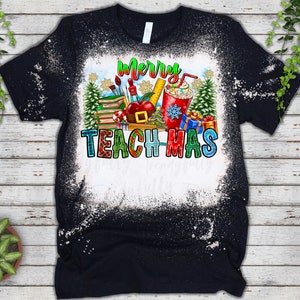 Merry Teach-mas Christmas Png Sublimation Design, Teacher Life, Merry ...