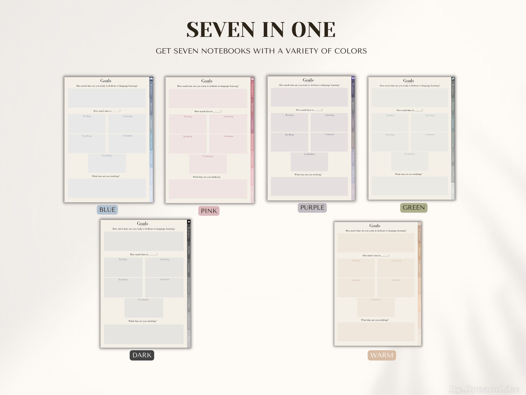 Digital Language Study Notebook Digital Language Study - Etsy