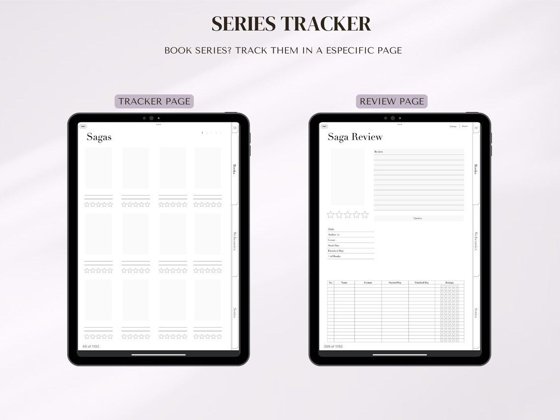 Digital Reading Journal Template, Digital Book Journal PDF, Digital ...