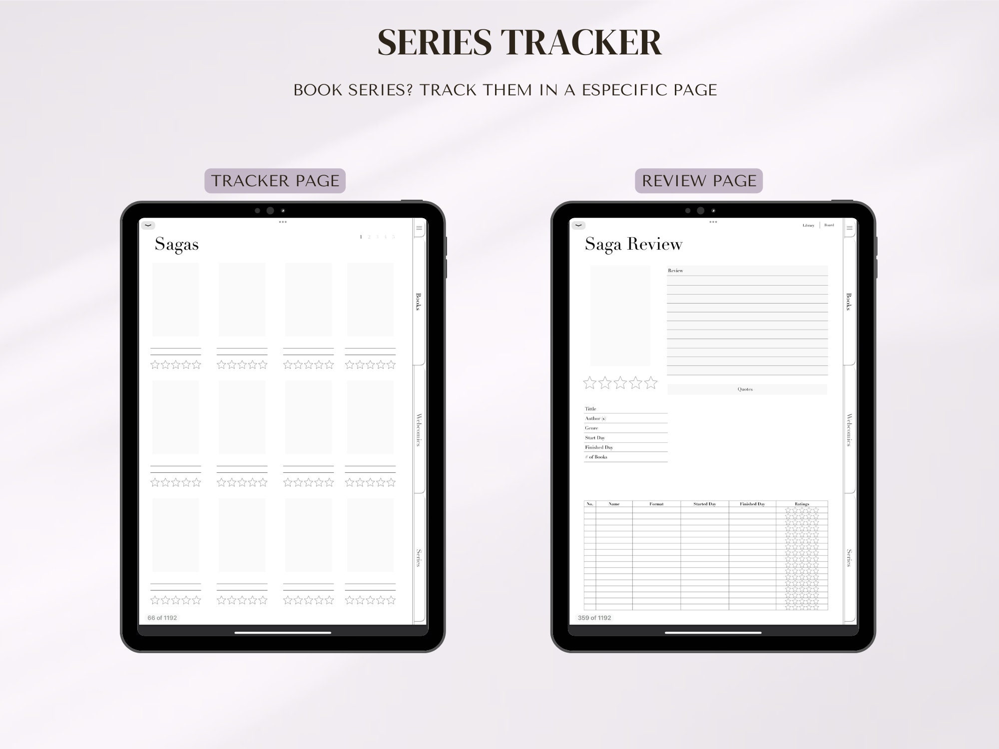 Digital Reading Journal Template, Digital Book Journal PDF, Digital ...