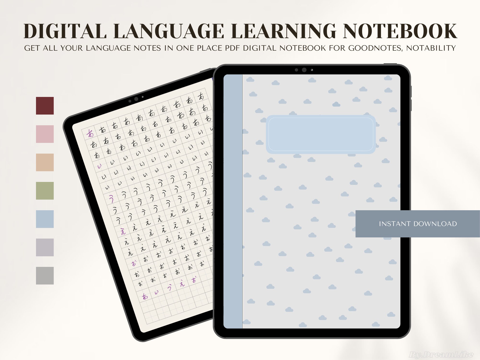 Digital Language Study Notebook Digital Language Study - Etsy