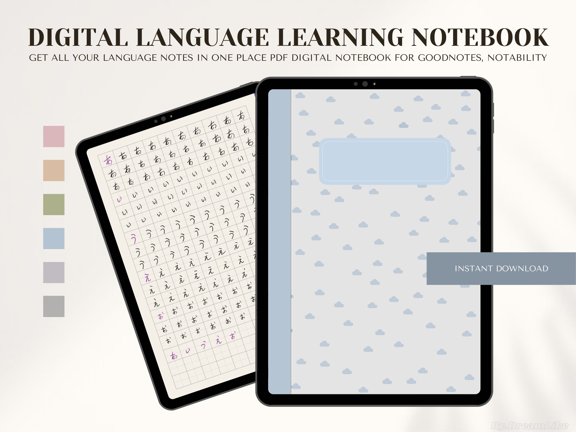 Digital Language Study Notebook Digital Language Study - Etsy