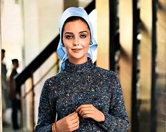 CLARISSA vintage Knitting Pattern Reynolds Design in Ribbon women's ...
