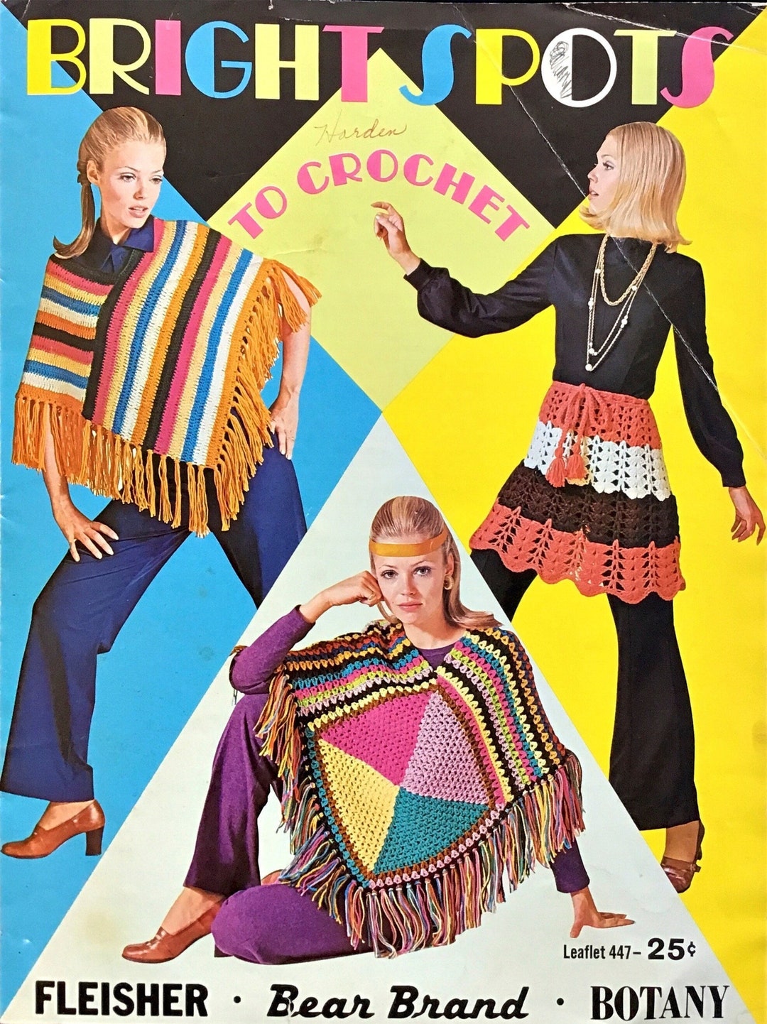 Bright Spots to Crochet | Vintage Design | Poncho and Skirt| Digital ...