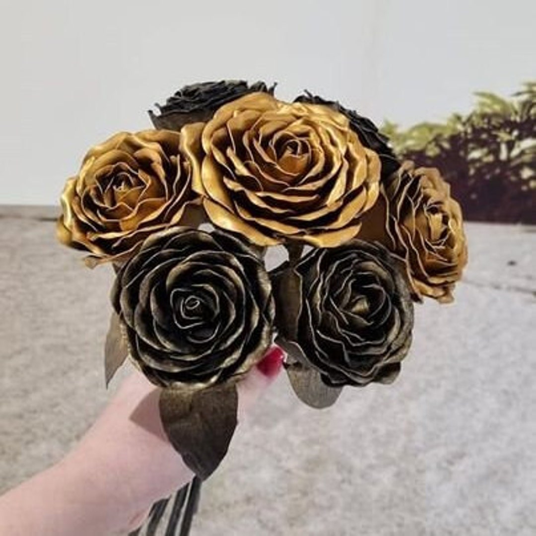 Eternal Rose,metal Rose,eternal Flower,metal Flower,metal Bouquet ...