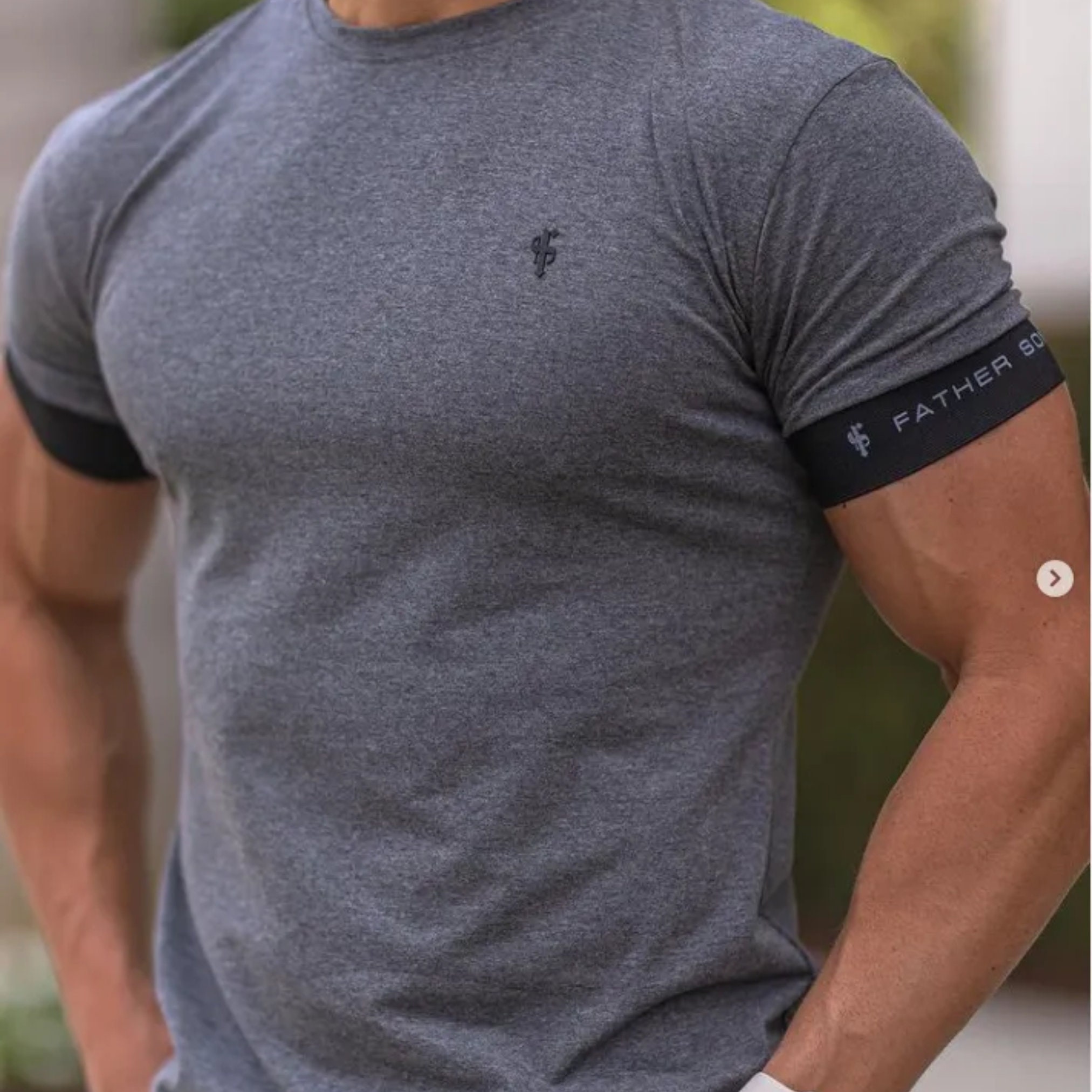Men's Stylish Casual Sporty Slim Fit T-shirt, Men's Workout Fitness ...