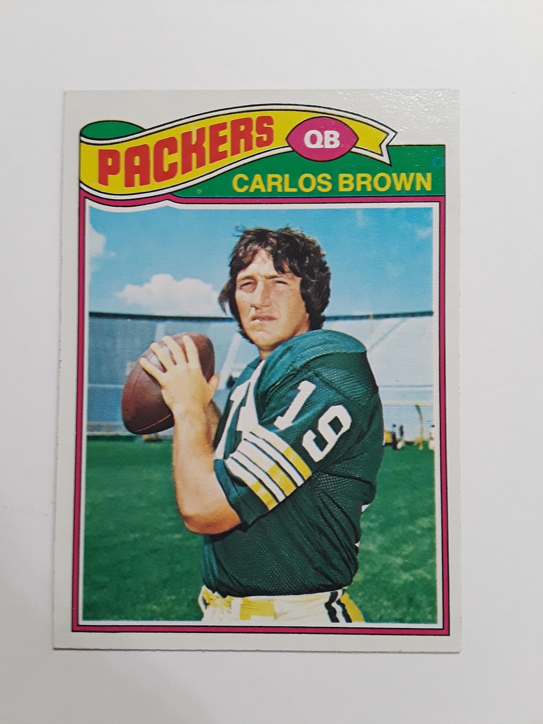 1977 Topps Carlos Brown (aka Alan Autry) Rookie #104 Green Bay Packers ...