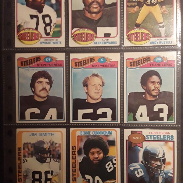 Steelers Football Cards - Etsy