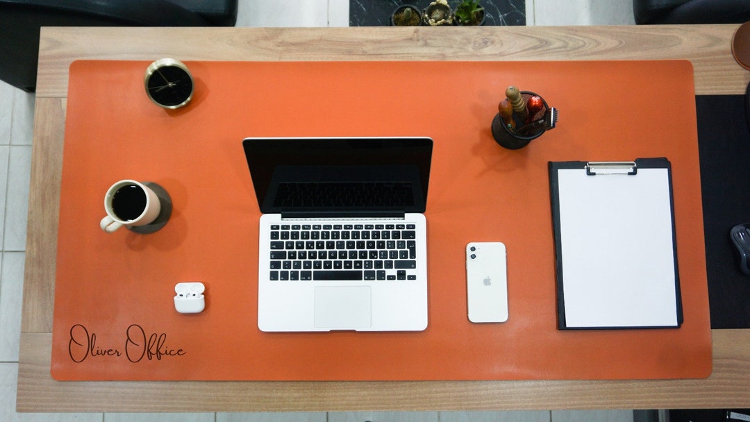 Custom Size Leather Desk Mat-leather Computer Mat-leather Anti-slip ...