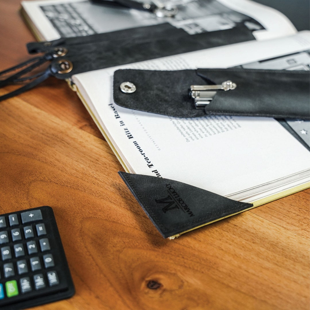 Personalized Leather Corner Bookmark, Personalized Engraved Bookmark ...