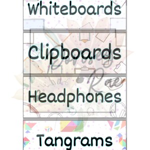 Printable Classroom Labels | Colorful Supply & Organization Tags | Back ...