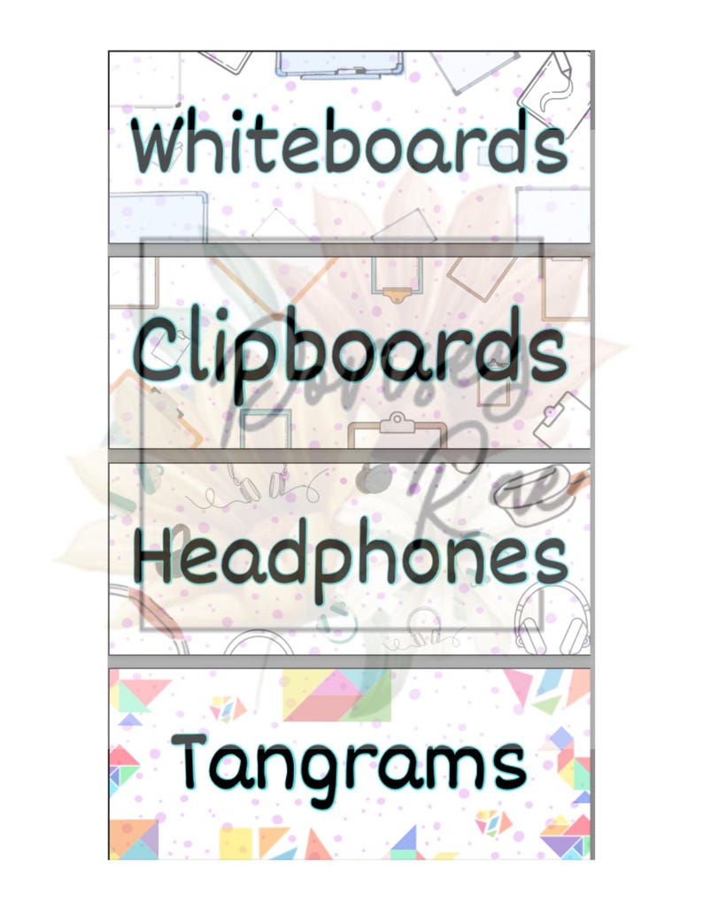 Printable Classroom Labels | Colorful Supply & Organization Tags | Back ...