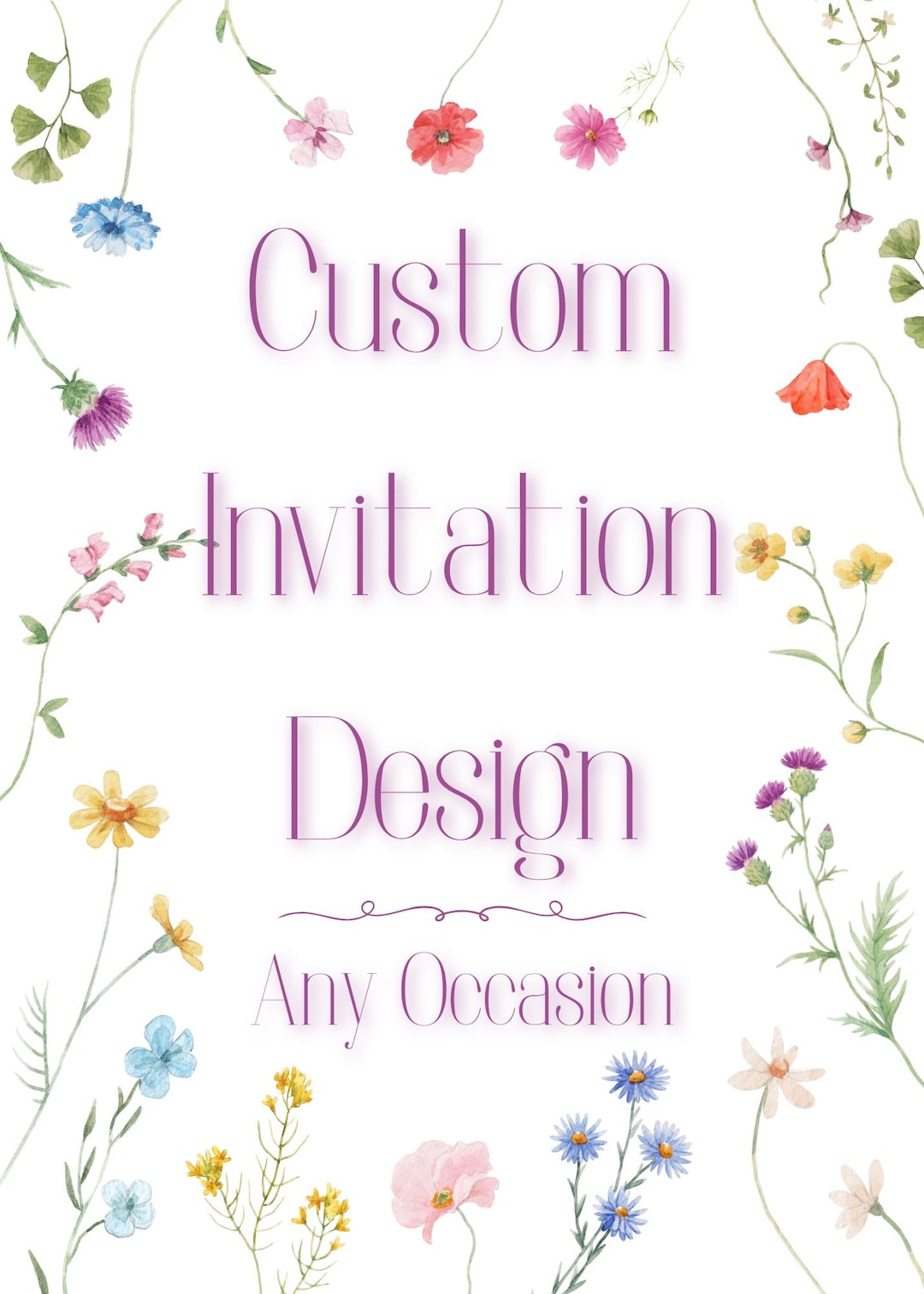 Custom Personalized Invitation Design | Weddings, Showers, Birthdays ...