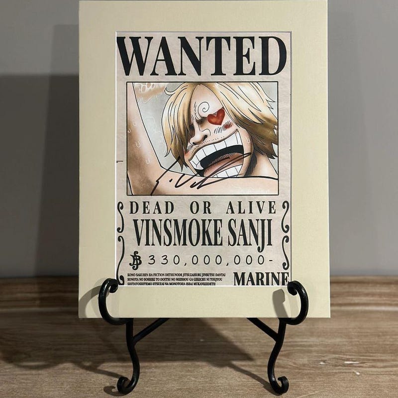 One Piece Sanji Wanted Poster - Etsy
