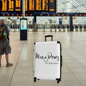 Personalized Bridal Luggage Custom Honeymoon Suitcase Luggage for the ...