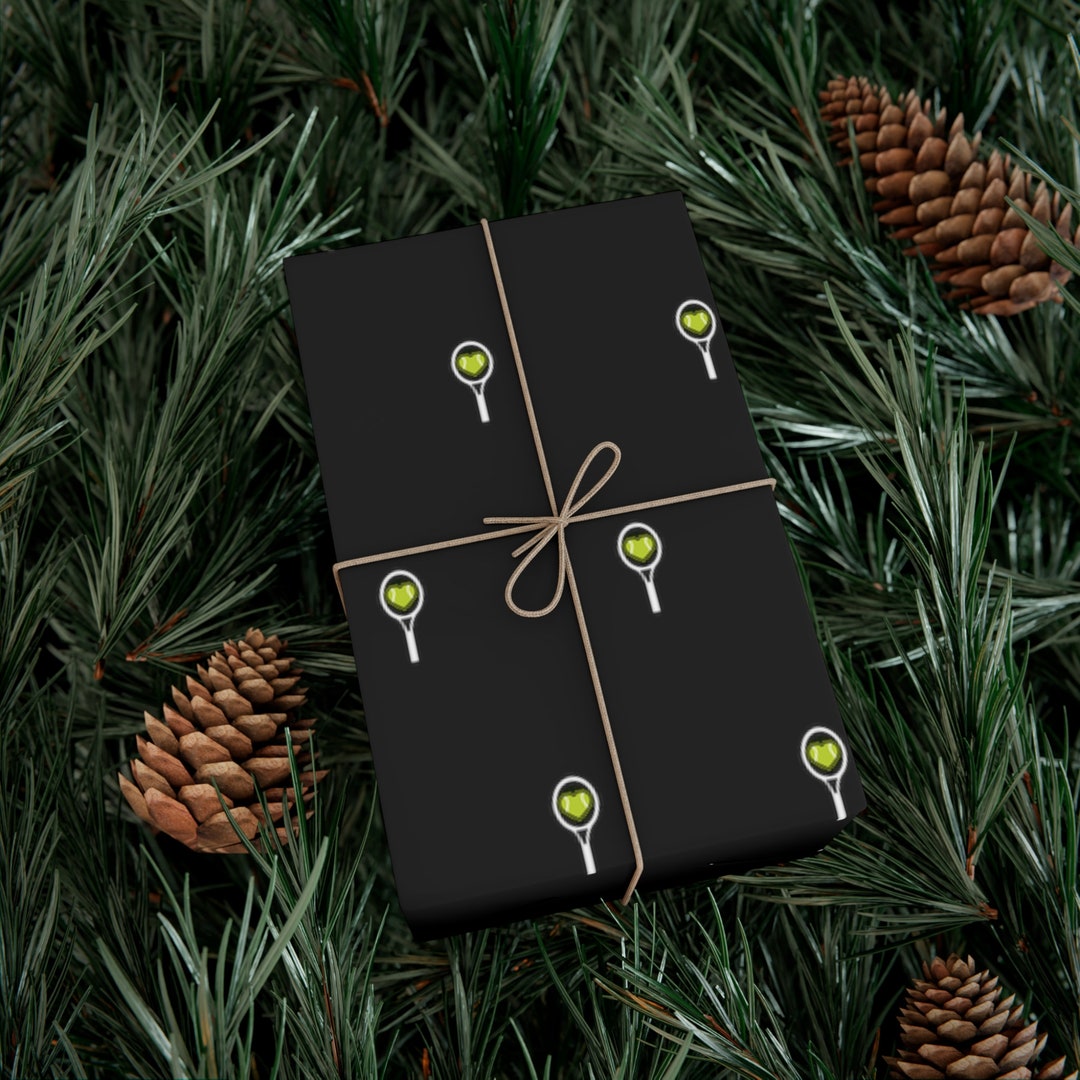 Tennis Gift Wrap Tennis Wrapping Paper Holiday Gift Wrap Birthday ...