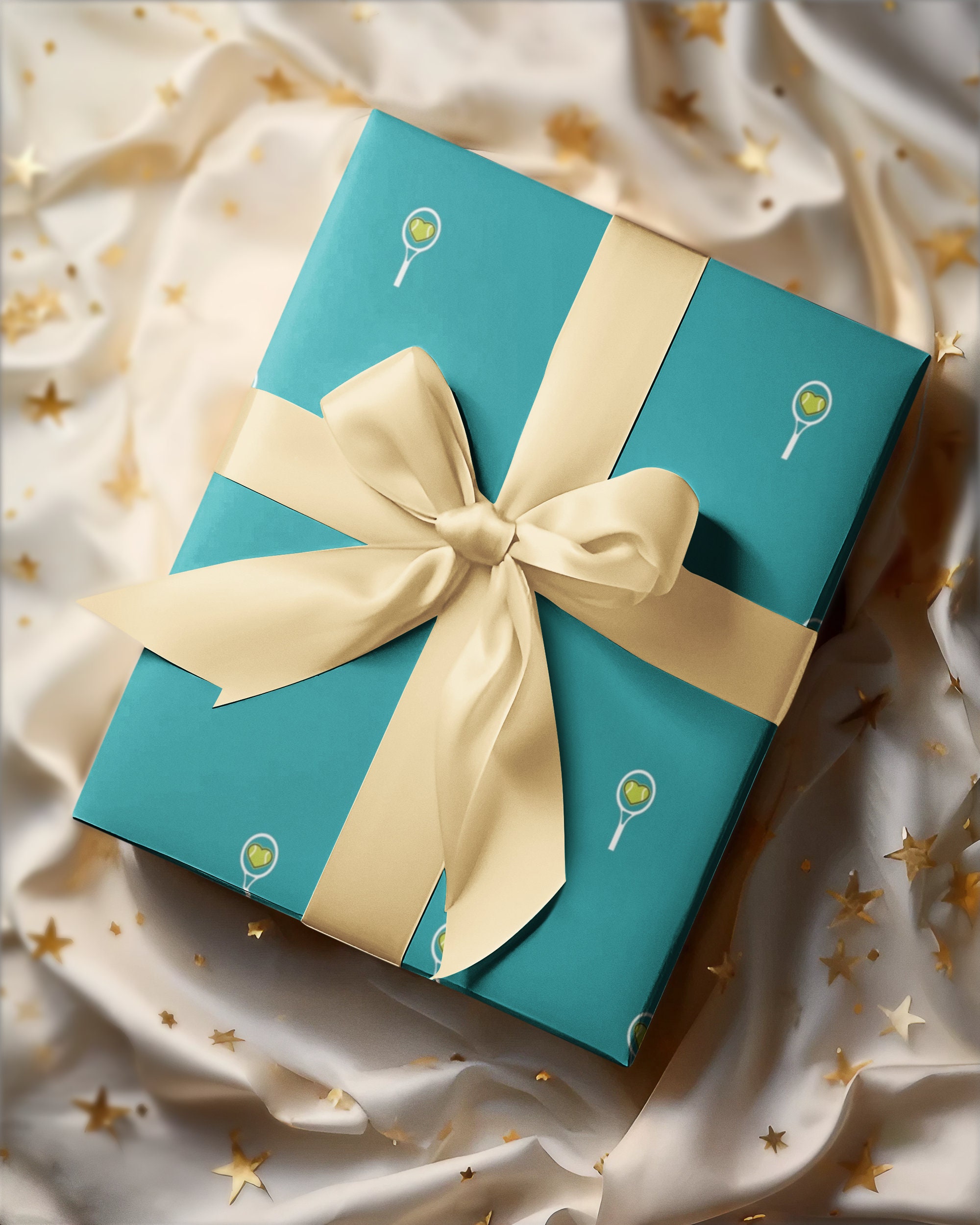 Tennis Racket Gift Wrap Tennis Wrapping Paper for Birthday Gift Paper ...