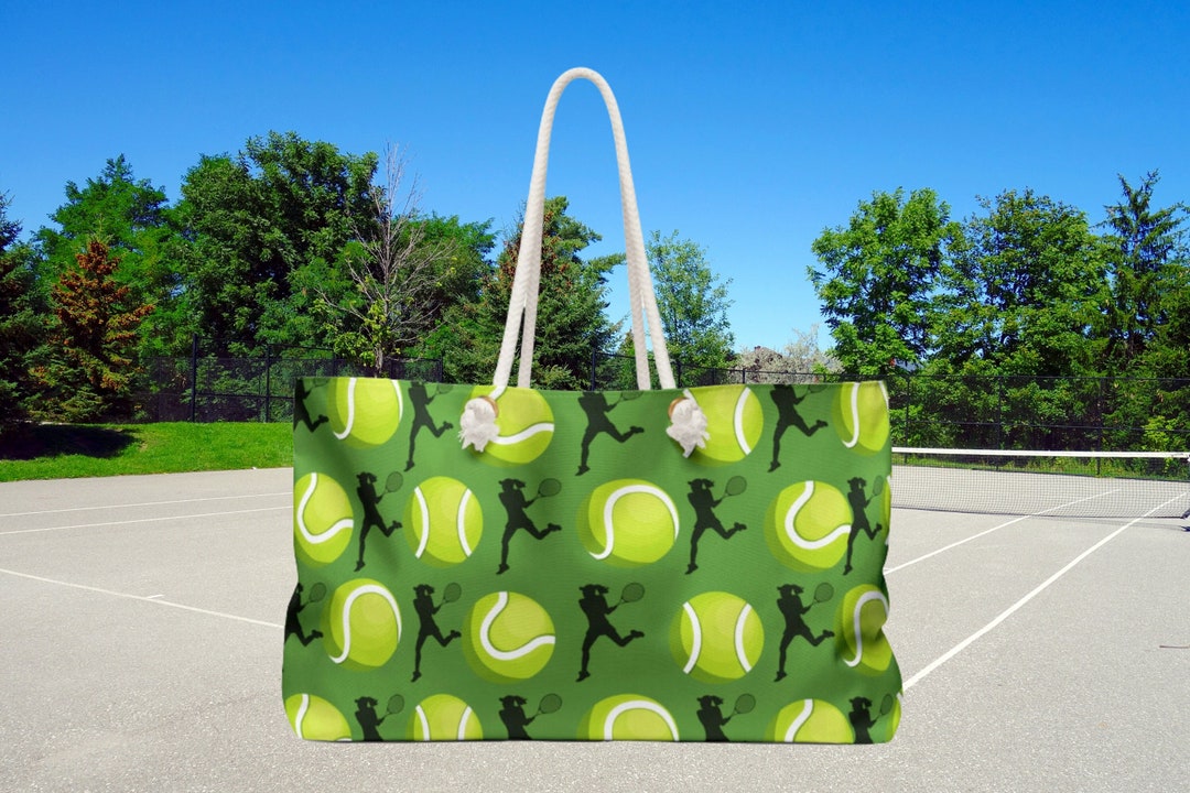 Tennis Weekender Bag Tennis Tote Beach Bag for Tennis Players Tennis ...