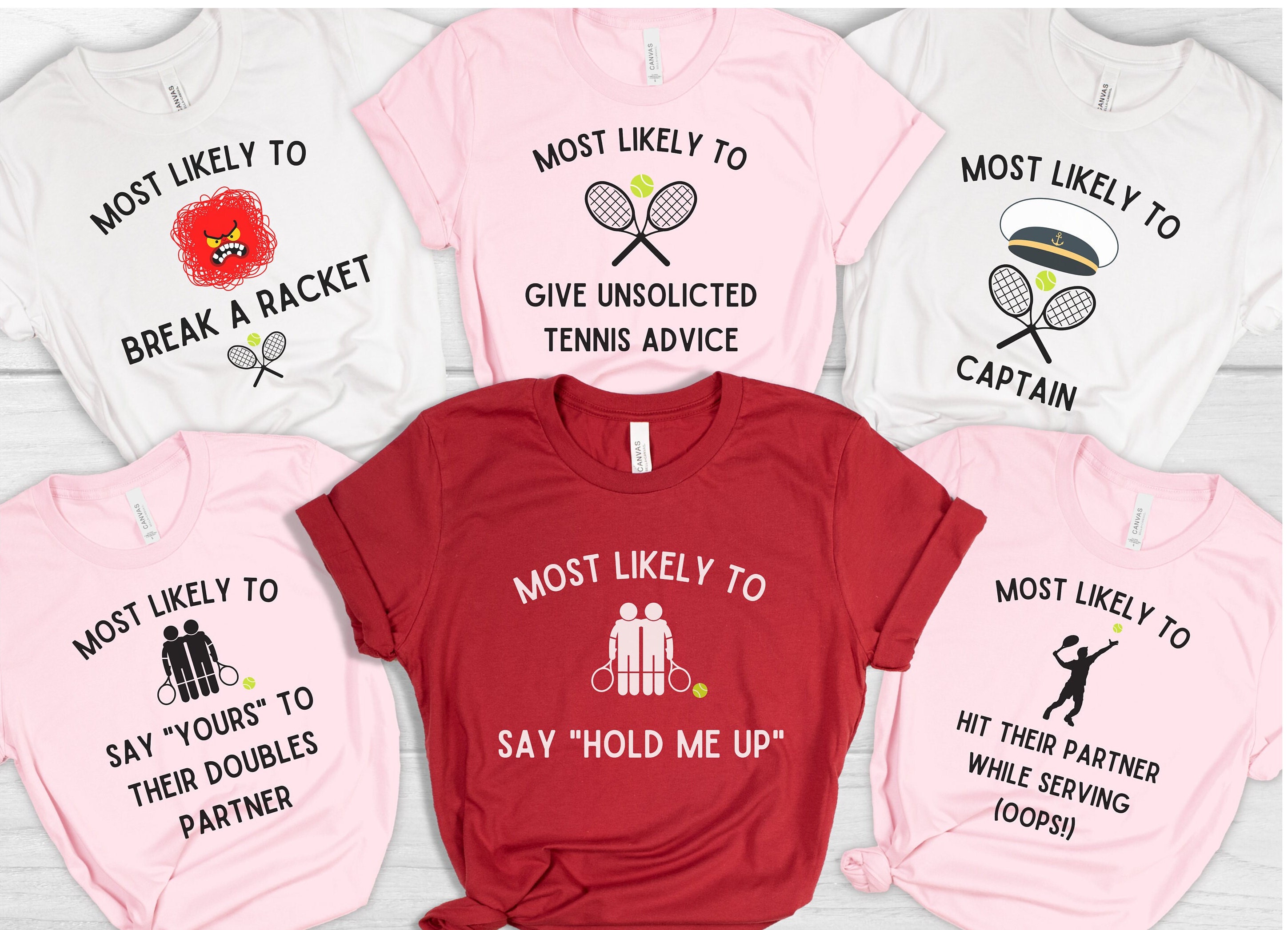 Personalized Tshirt for Tennis Matching Shirts Most Likely to Shirt ...