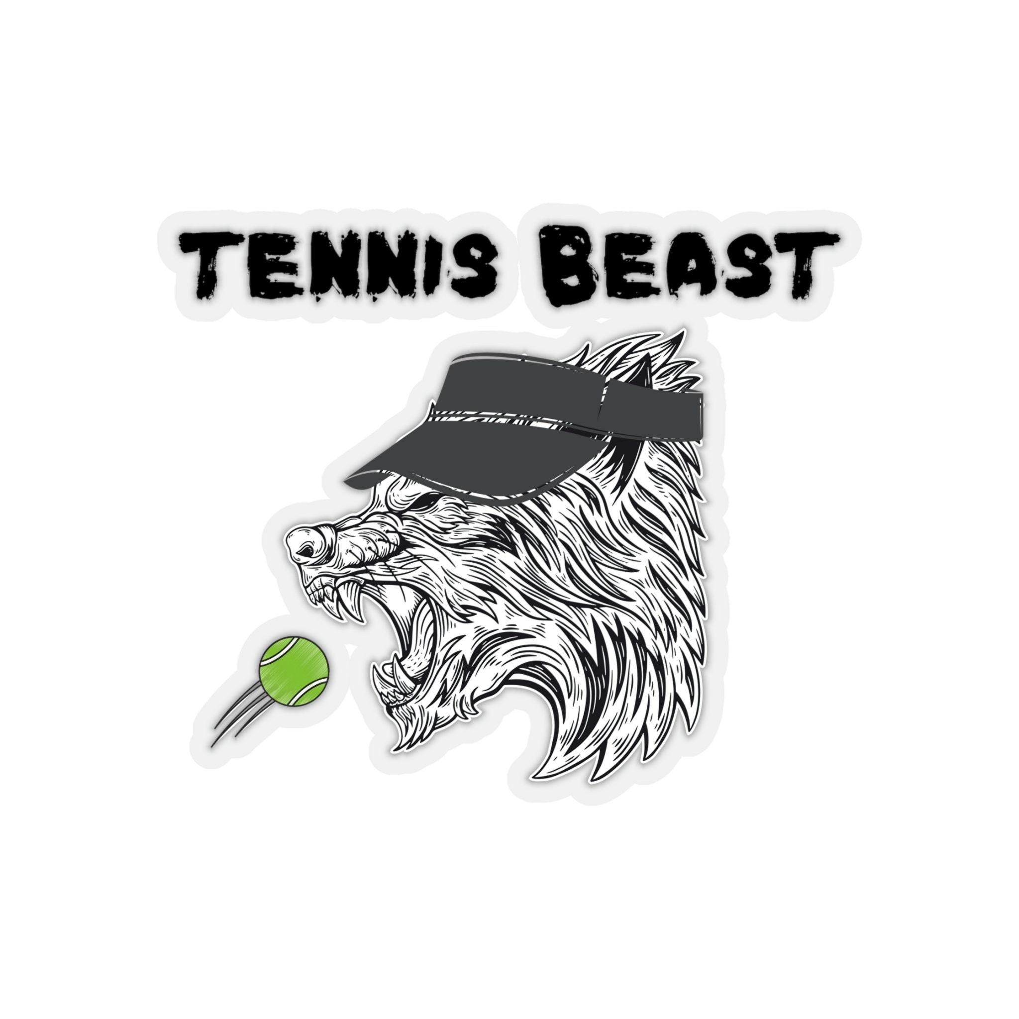 Funny Tennis Sticker Tennis Fan Decal for Tennis Player Tennis Beast ...