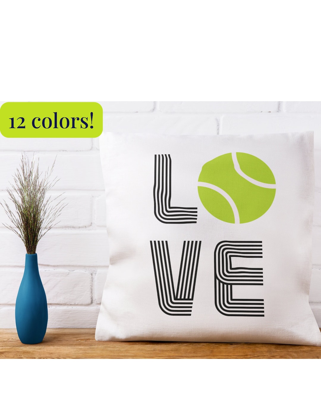 Tennis Pillow Home Decor Gifts for Tennis Players Decorative Sports ...