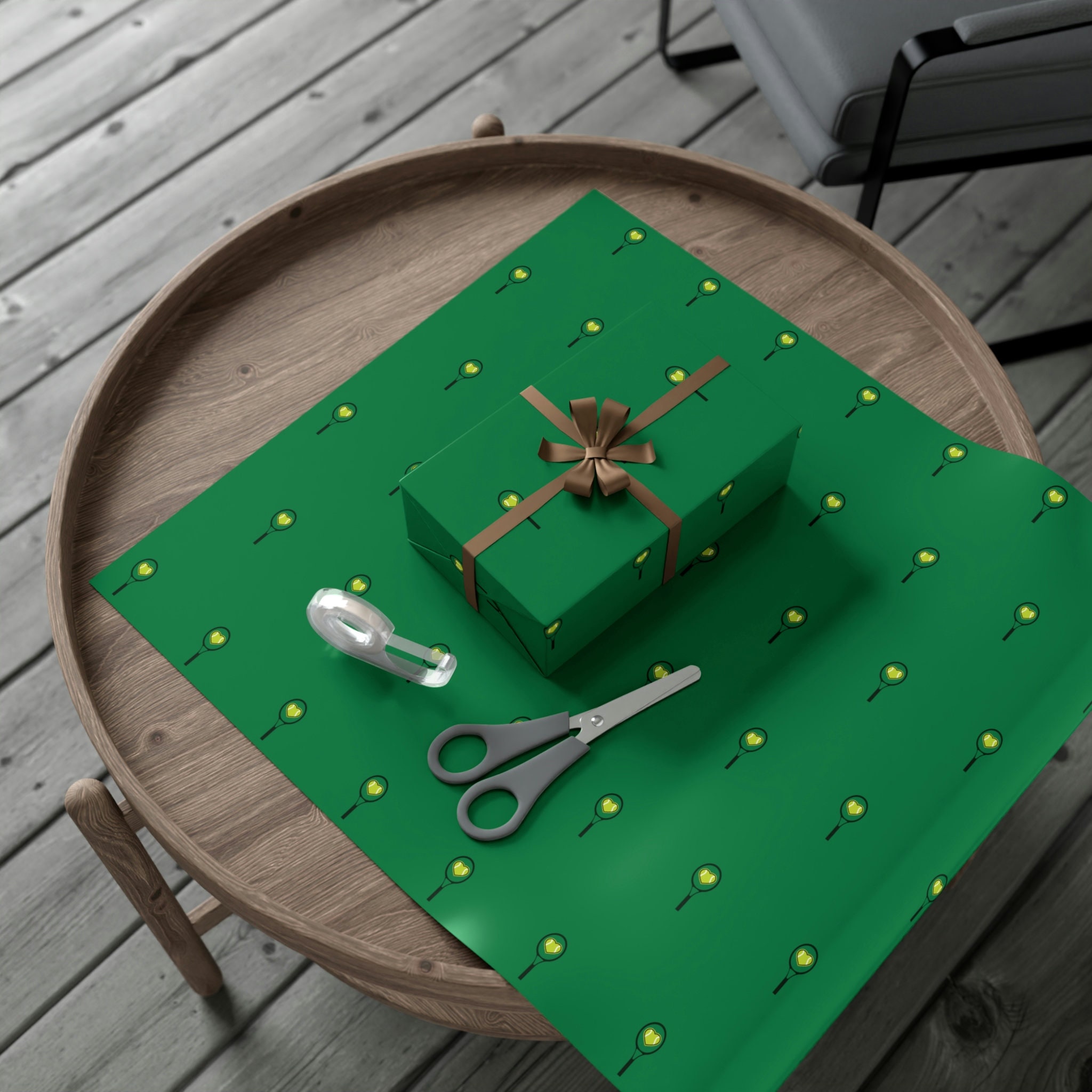 Tennis Gift Wrap Tennis Racket Wrapping Paper Gift Paper for for ...