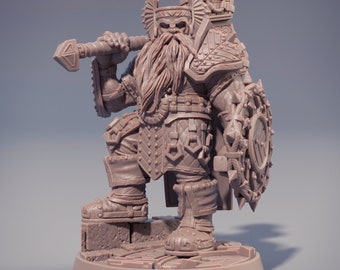 Ukko Hakka the Dwarfs of the Dark Deep Daybreak Miniatures 3D Printed ...