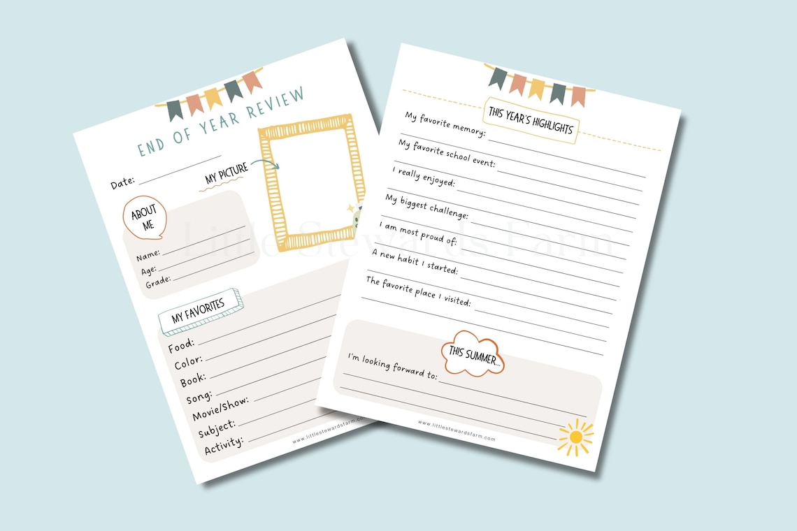 Back to School Printable | School Year Goals | Homeschool Review | Mid ...