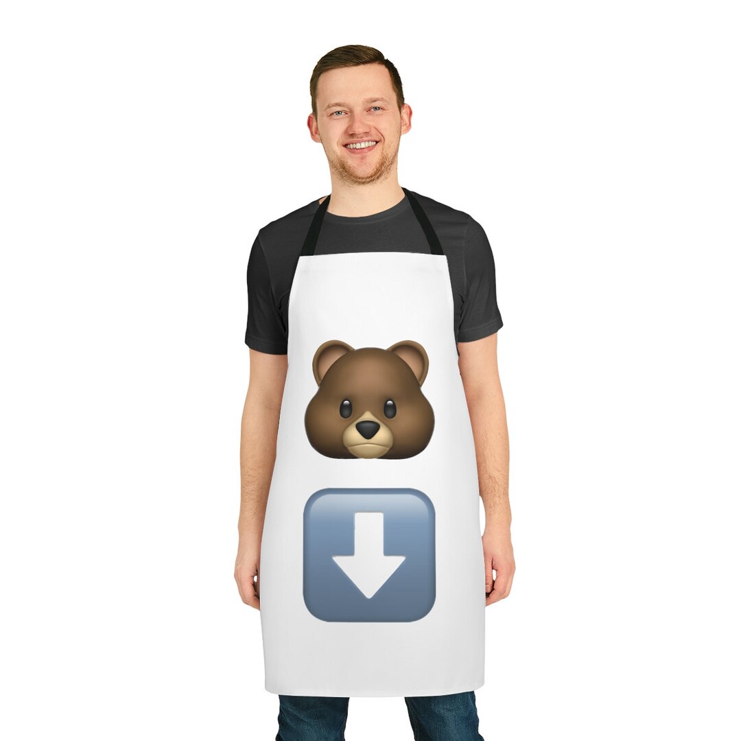 Bear Down Arrow Emoji Apron - Etsy
