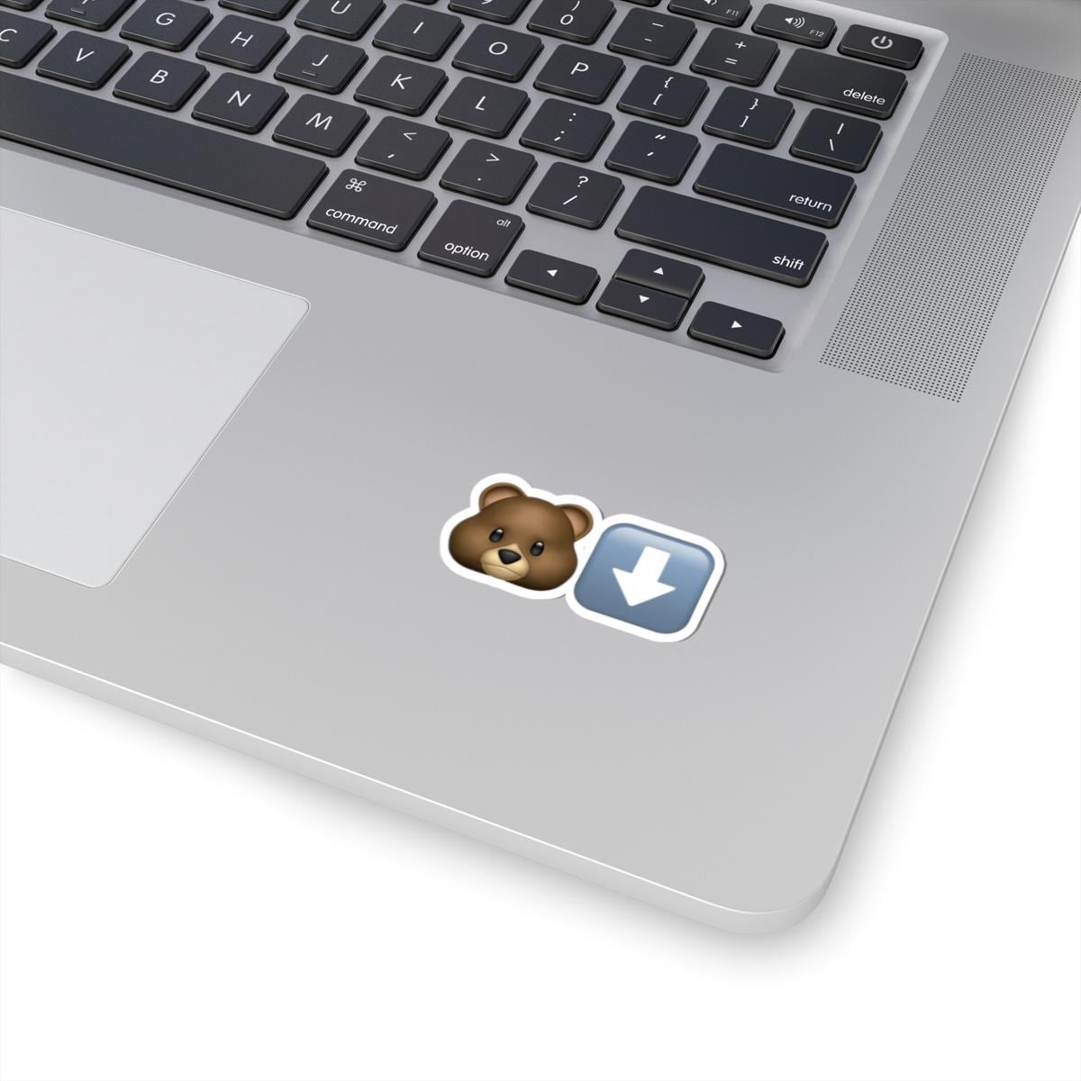 Bear Down Arrow Emoji Sticker - Etsy