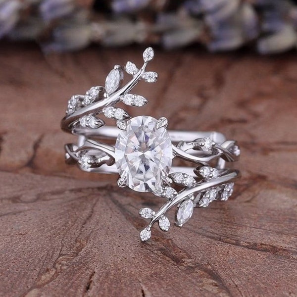 Leaf Engagement Ring - Etsy