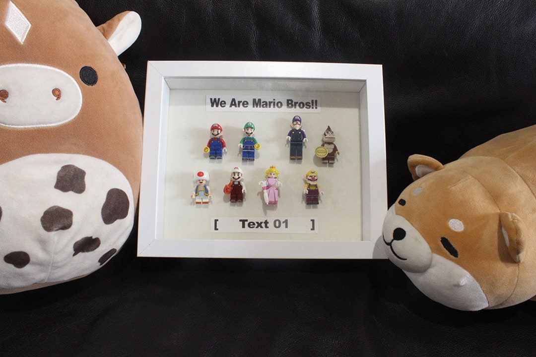 We Are Mario Bros Super Maro Bros Handmade Figure Framed - Etsy