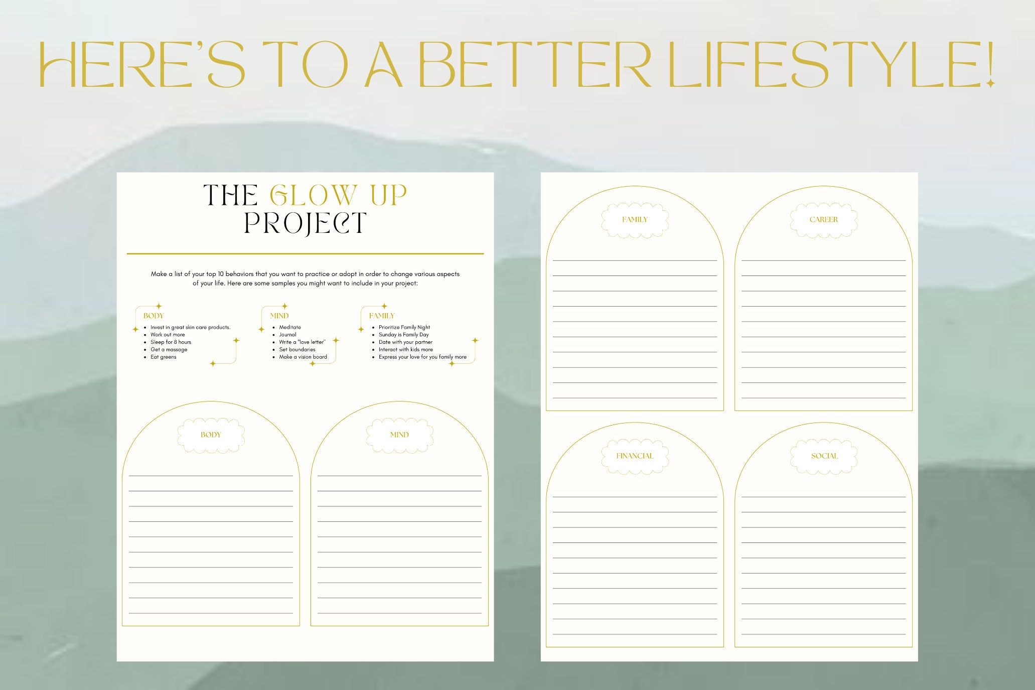 PRINTABLE Daily Journal Daily Reflection Daily Affirmations Self-care ...