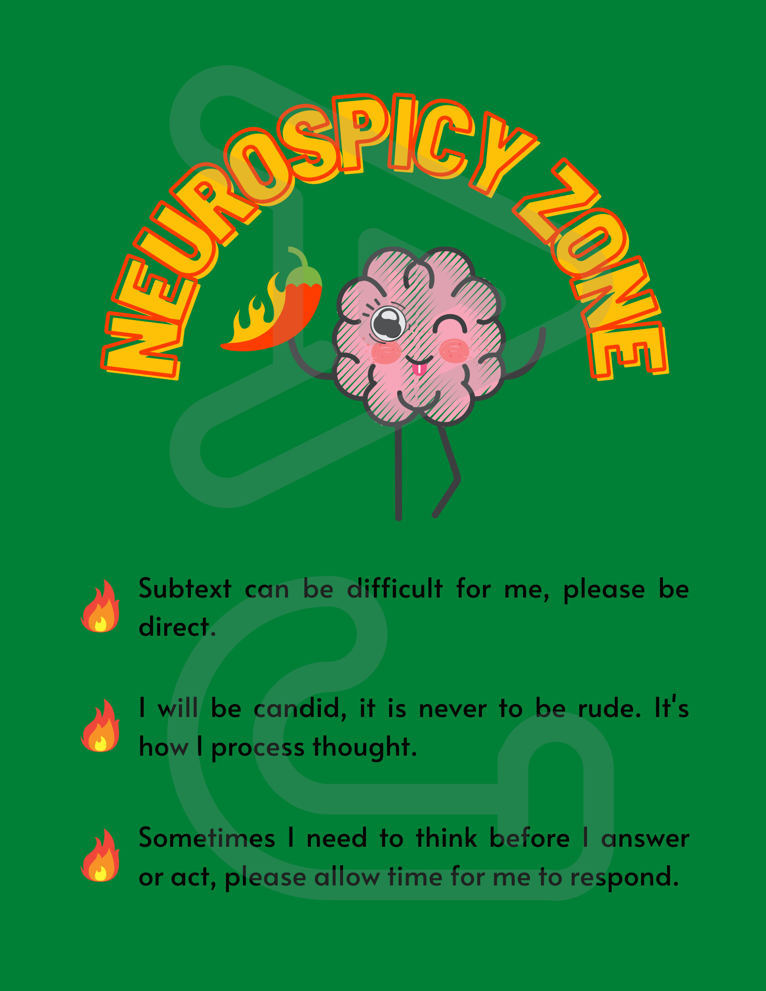 Neurospicy Sign - Etsy
